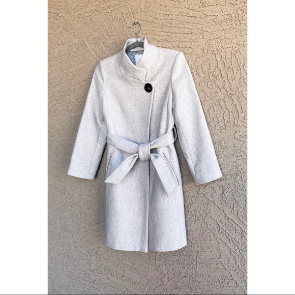 Mango | Jackets & Coats | Mango Manteco Italian Wool Blend Grey Beige ...